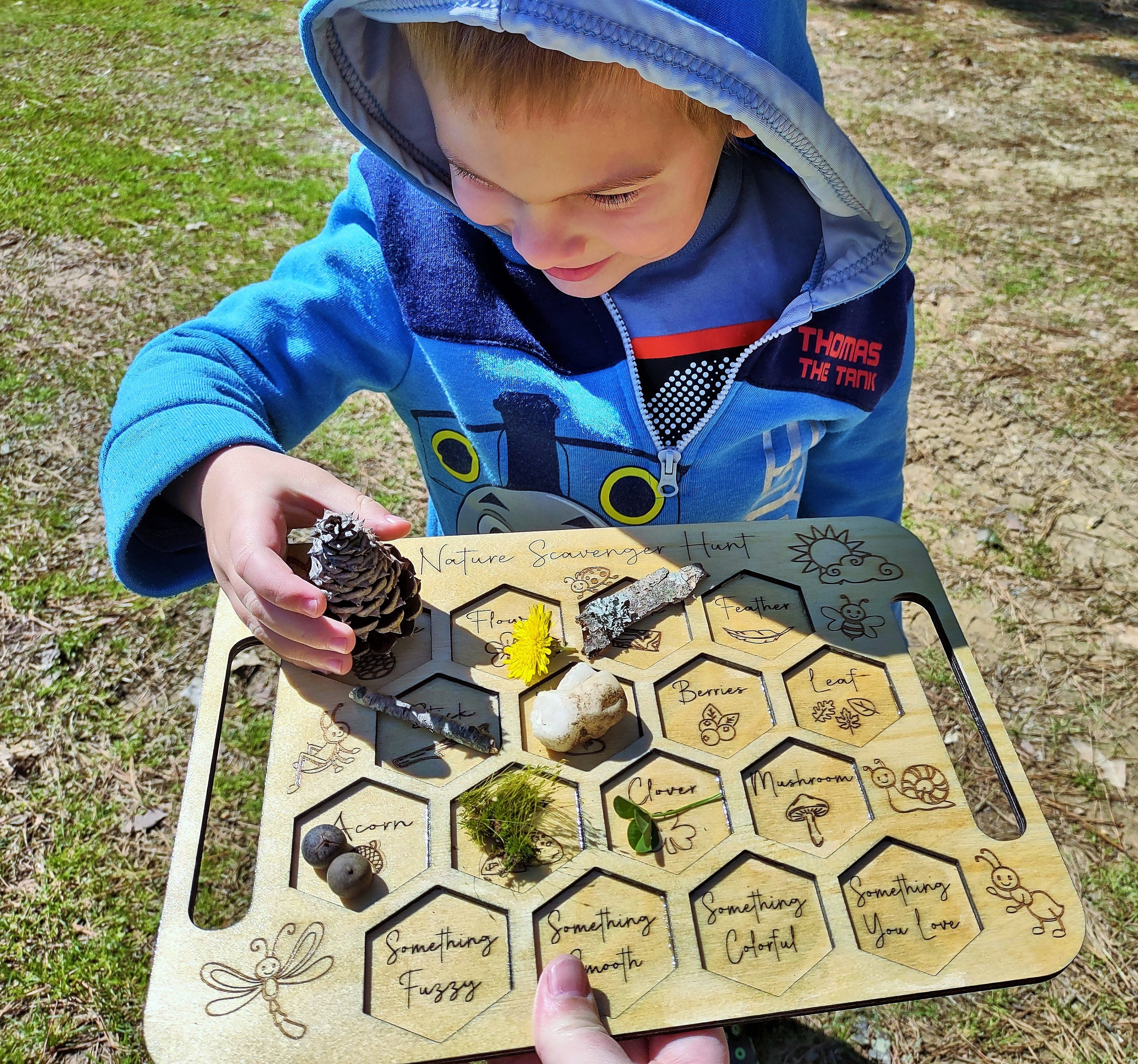 Kids Nature Scavenger Hunt Board, Homeschool Preschool Montessori ...