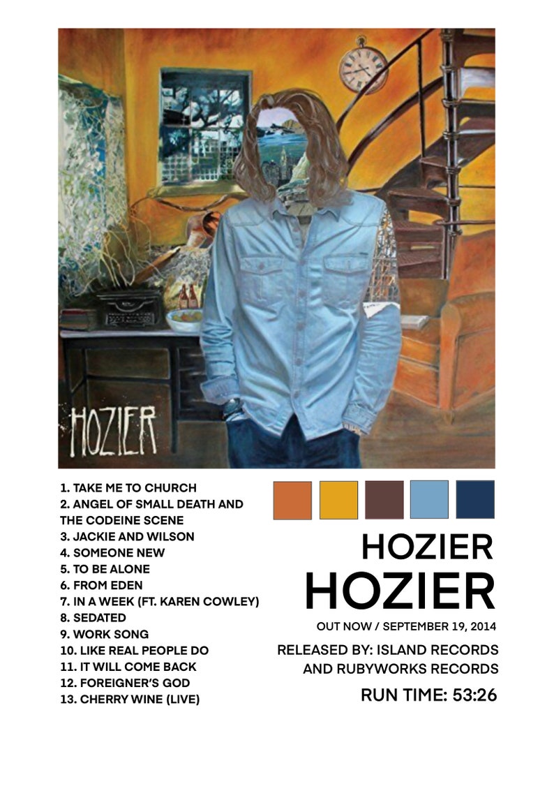 Hozier by Hozier Poster Printable Art, Digital Download - Etsy