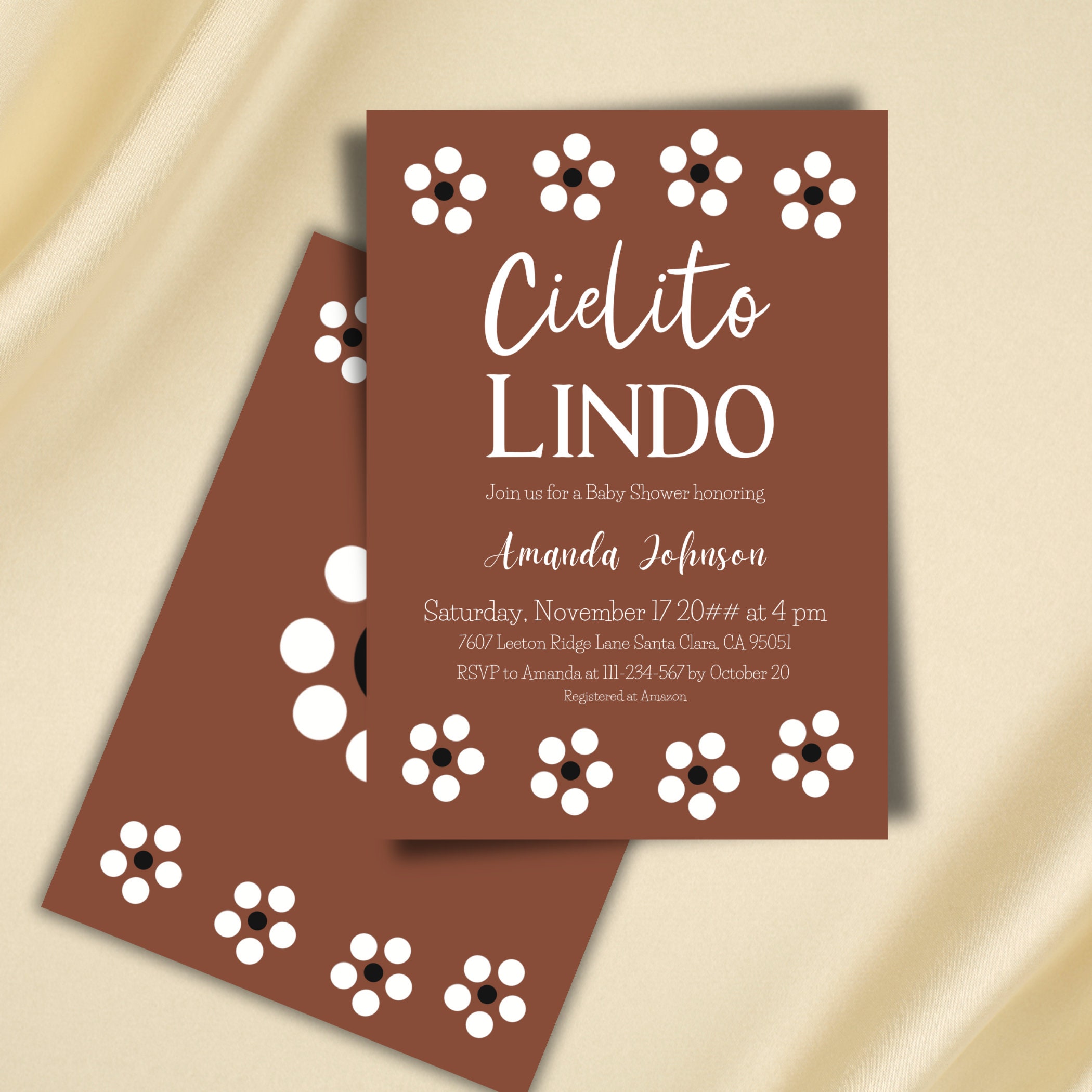 Cielito Lindo Baby Shower Invitation Template for Talavera Barro Themed ...