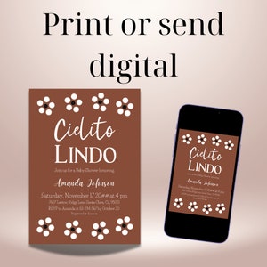 Cielito Lindo Baby Shower Invitation Template for Your Talavera Mexican ...