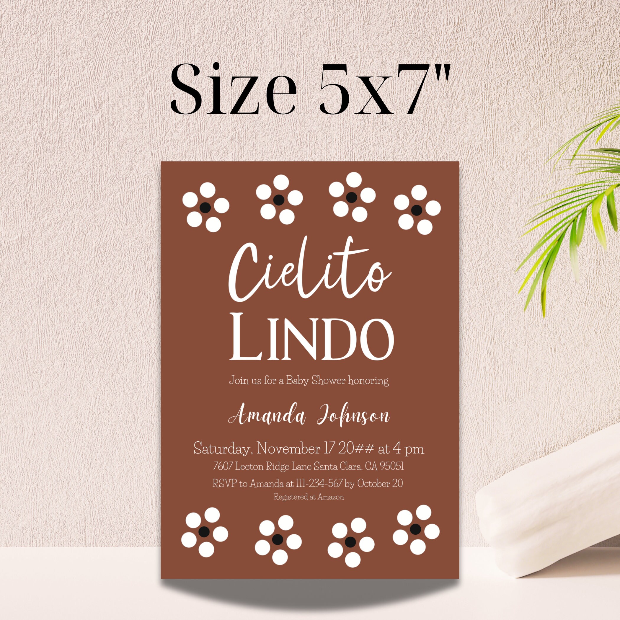 Cielito Lindo Baby Shower Invitation Template for Talavera Barro Themed ...