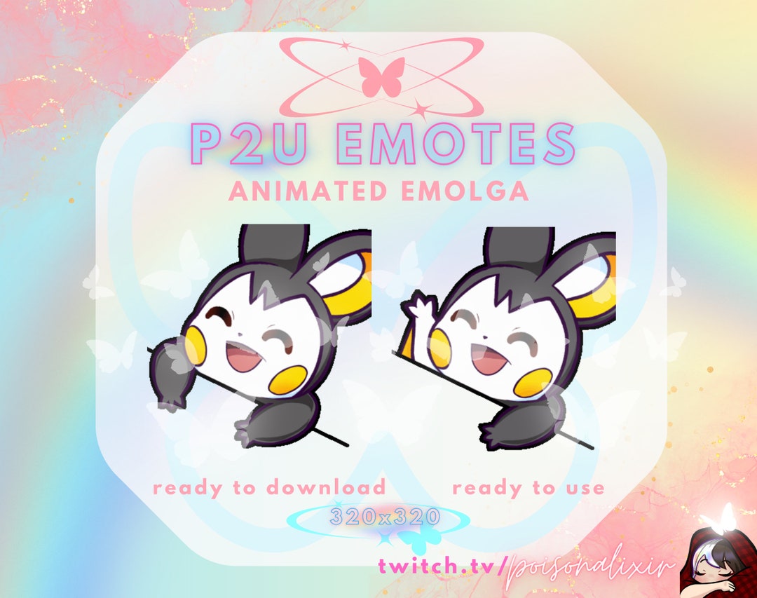Animated Emolga Pokemon Bongo Emote for Twitch, Discord, Kick - Etsy