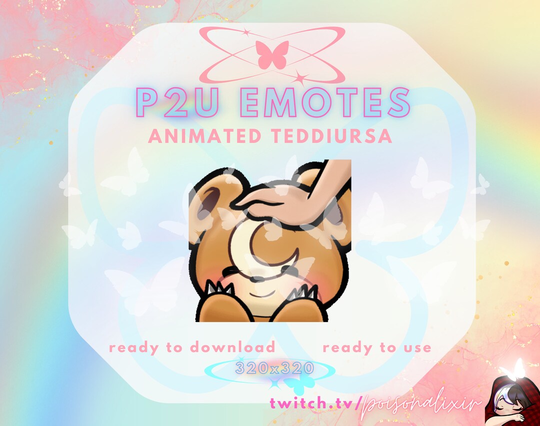 Animated Teddiursa Pokemon Head Pats Emote for Twitch, Discord, Kick - Etsy