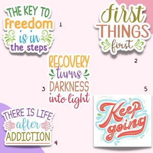 Sober Sticker Pack of 5, 10, 20, 30 or 40/ Recovery / Sobriety Sticker ...