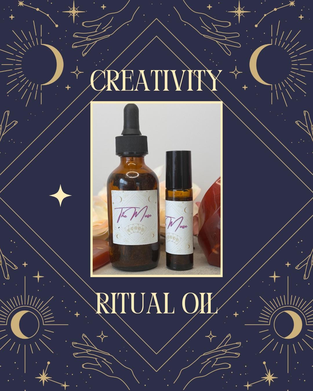 The Muse Creativity Ritual Oil: Citrine, Carnelian & Howlite - Artist ...