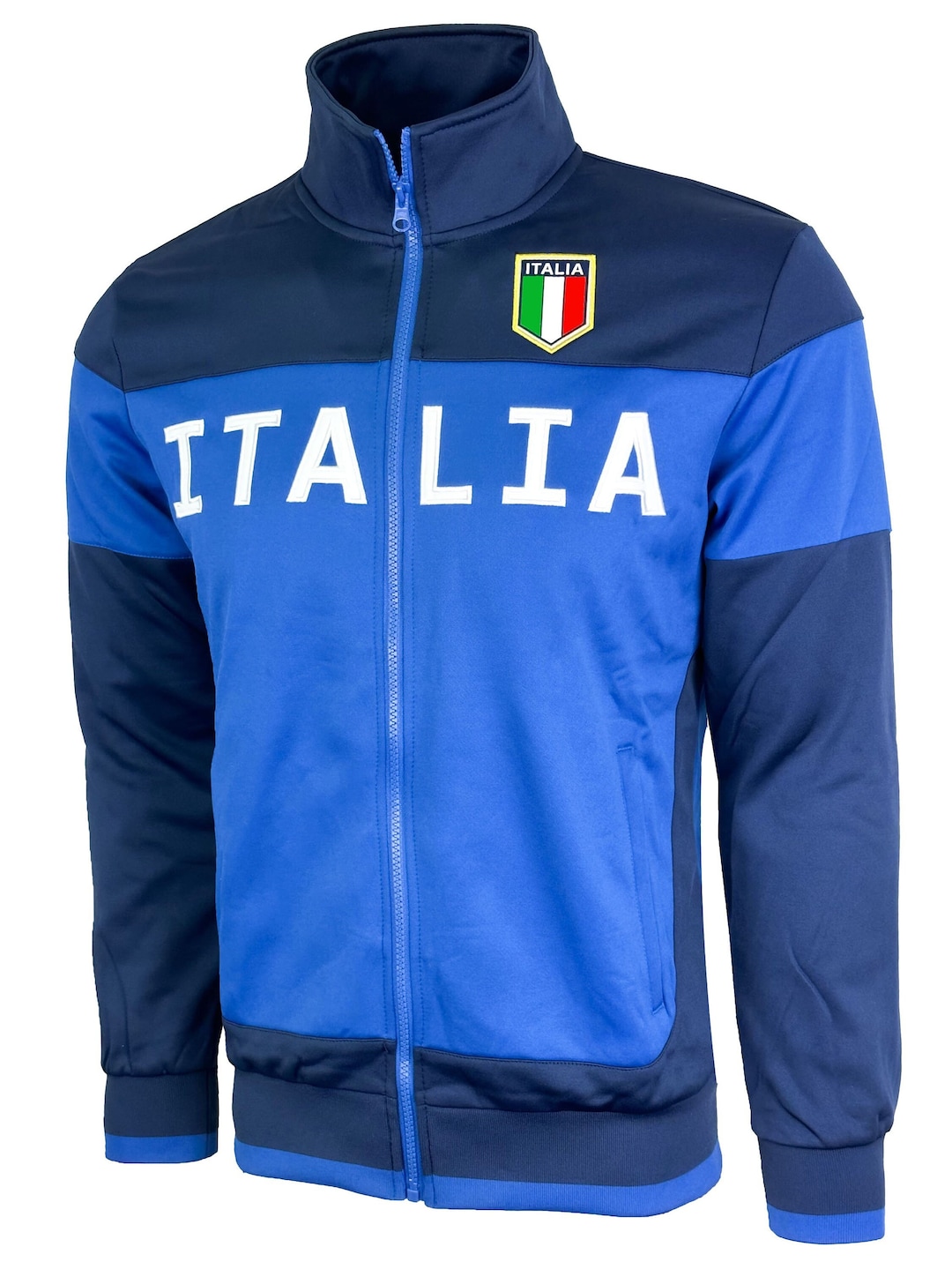 Men's Italy Jacket, Full Zip Italia Soccer Track Jacket With Zipper ...
