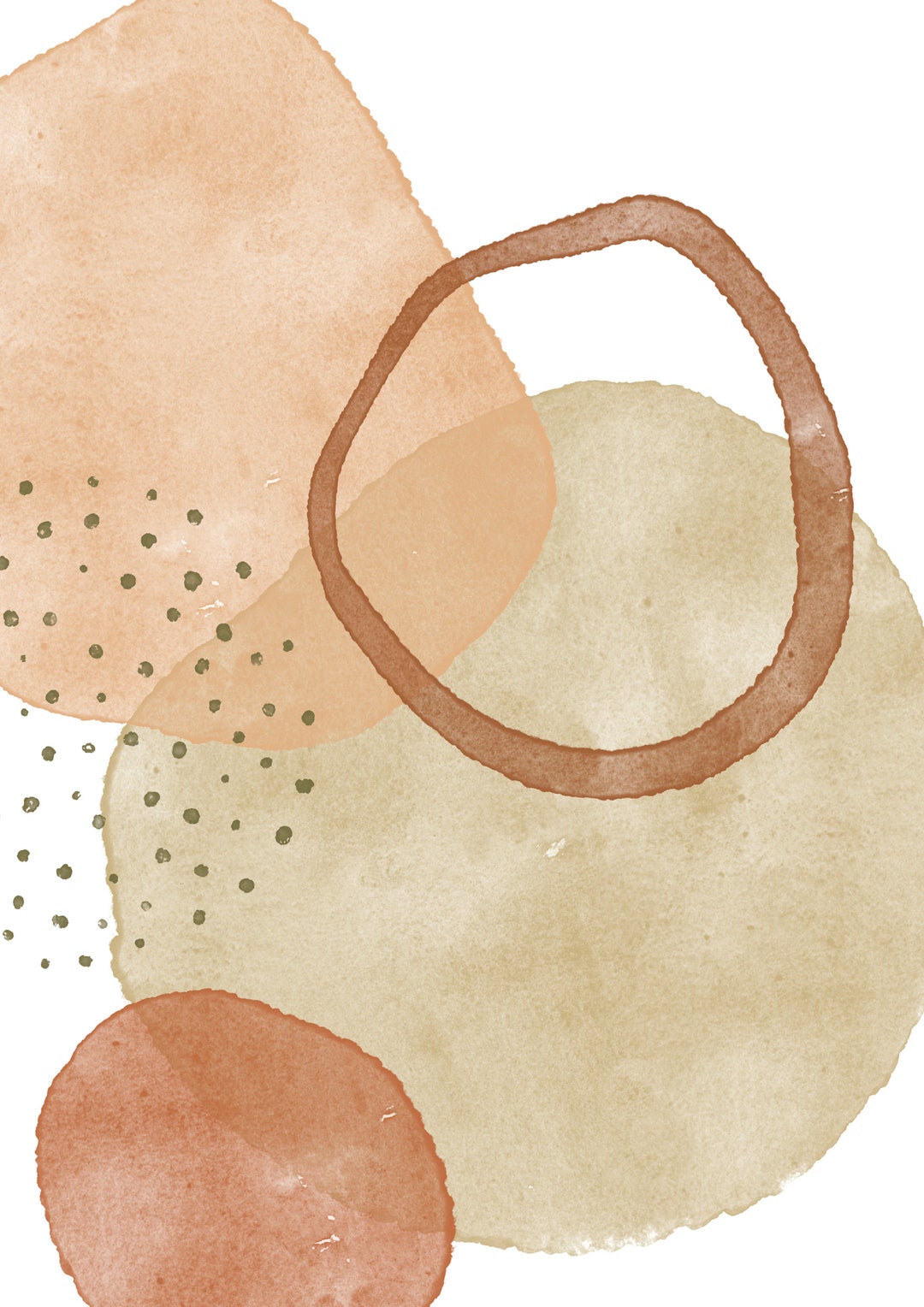 Beige Abstract Wall Art, Elegant Wall Art Design, Digital Print ...