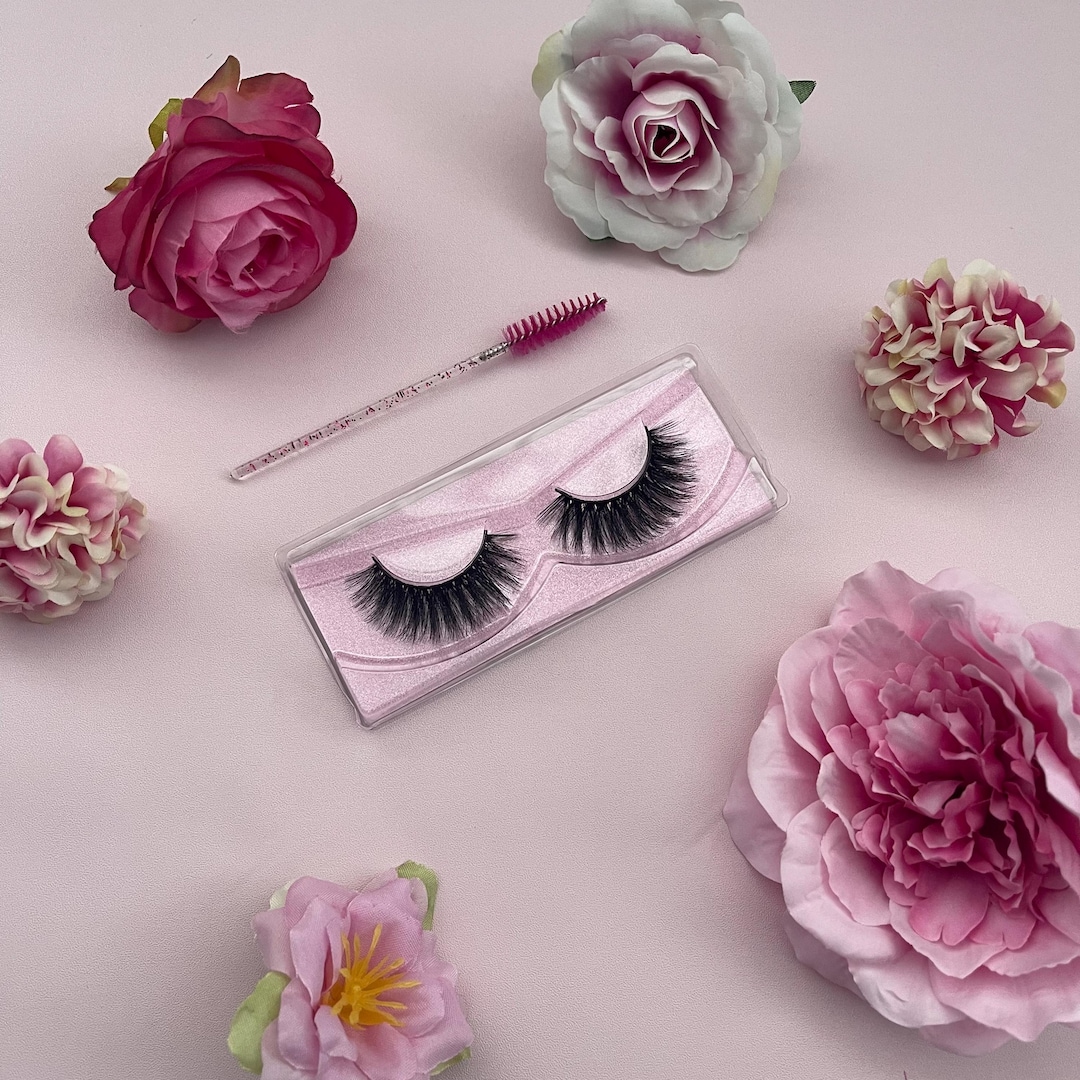 NEW 'pink Blush' Wispy Strip Lashes 10-18mm Lengths Faux Lashes Volume Wispy Lashes C Curl Wispy ...