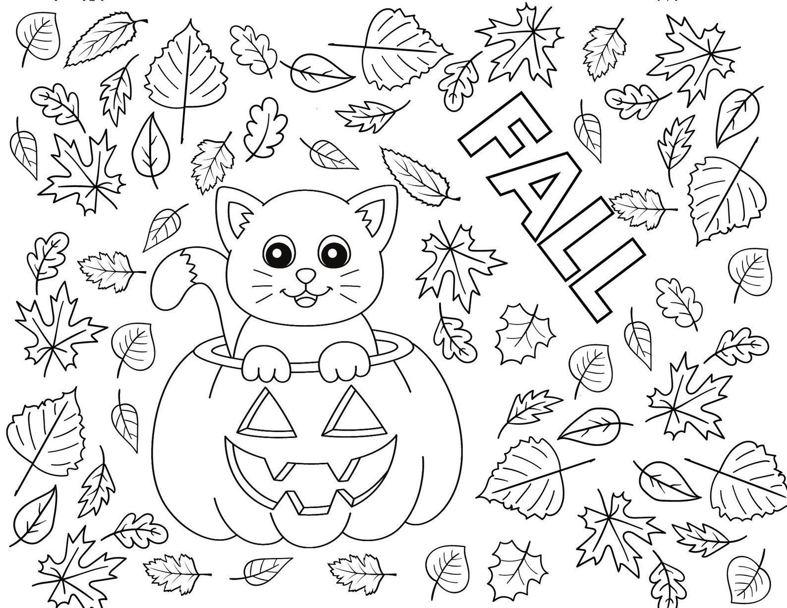 Thanksgiving Fall Theme Coloring Pages With Activities - Etsy