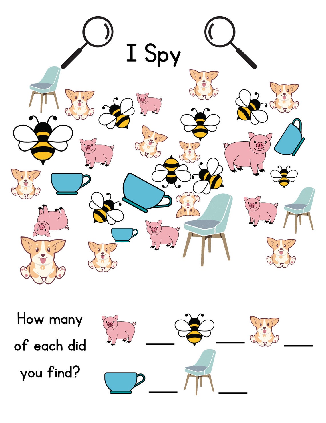 Printable 20-page Activity Book for Kids Printable Worksheets - Etsy