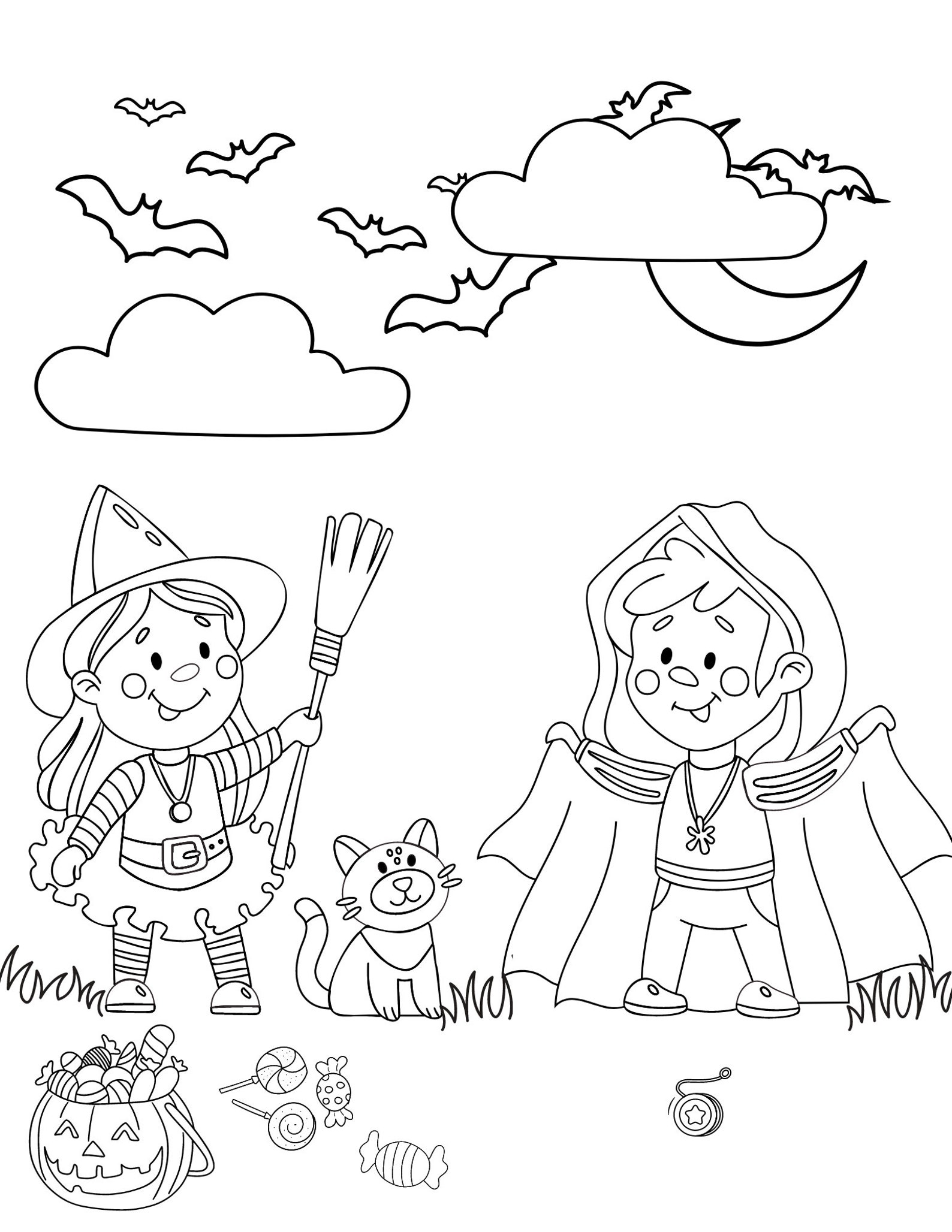 Printable Kid Halloween Coloring Pages Coloring Book Halloween printable-kid-halloween-coloring-pages-coloring-book-halloween