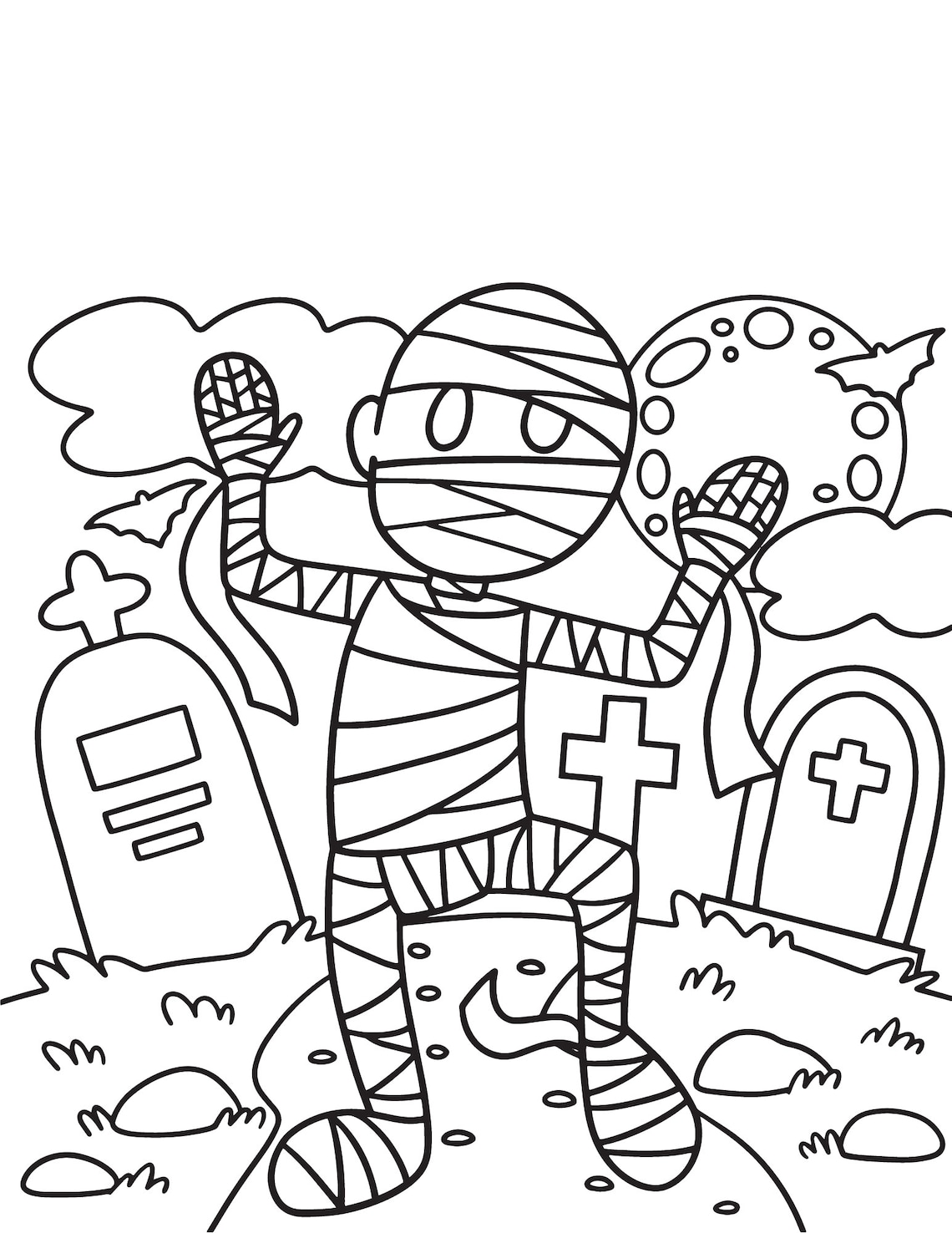 Printable Kid Halloween Coloring Pages 40 - Etsy UK