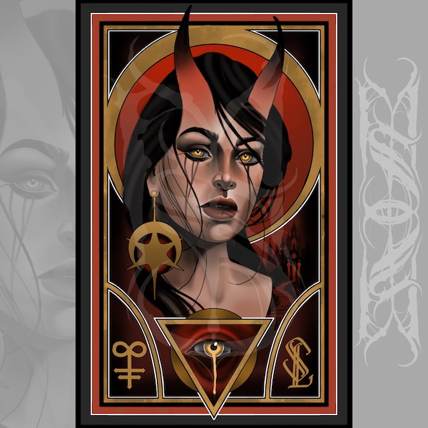 Lilith Tattoo - Etsy