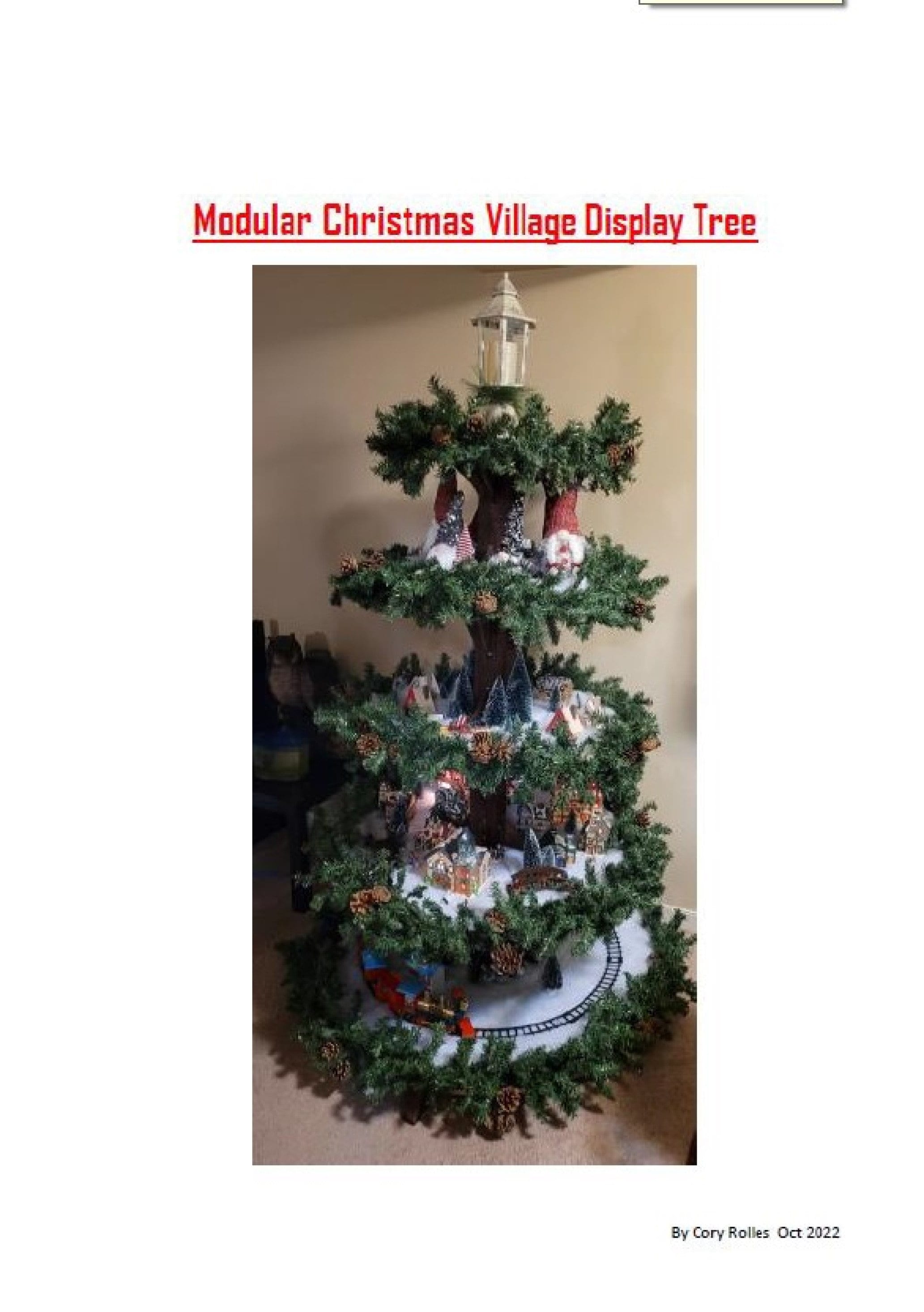 Christmas Village Display Tree Digital Plans - Etsy