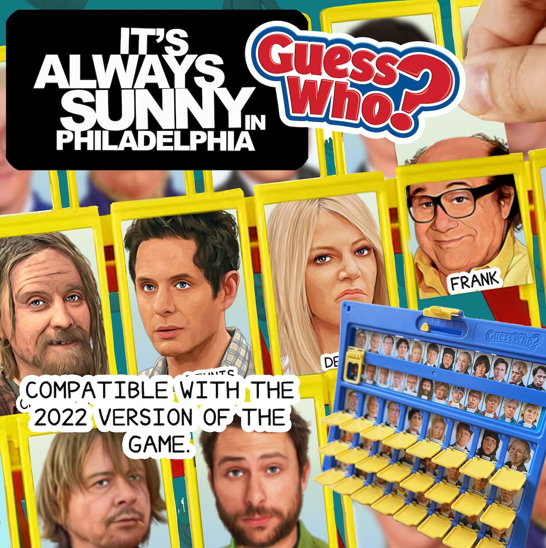 It's Always Sunny Guess Who? 2022 Board Game Inserts - Deck Heads - Etsy