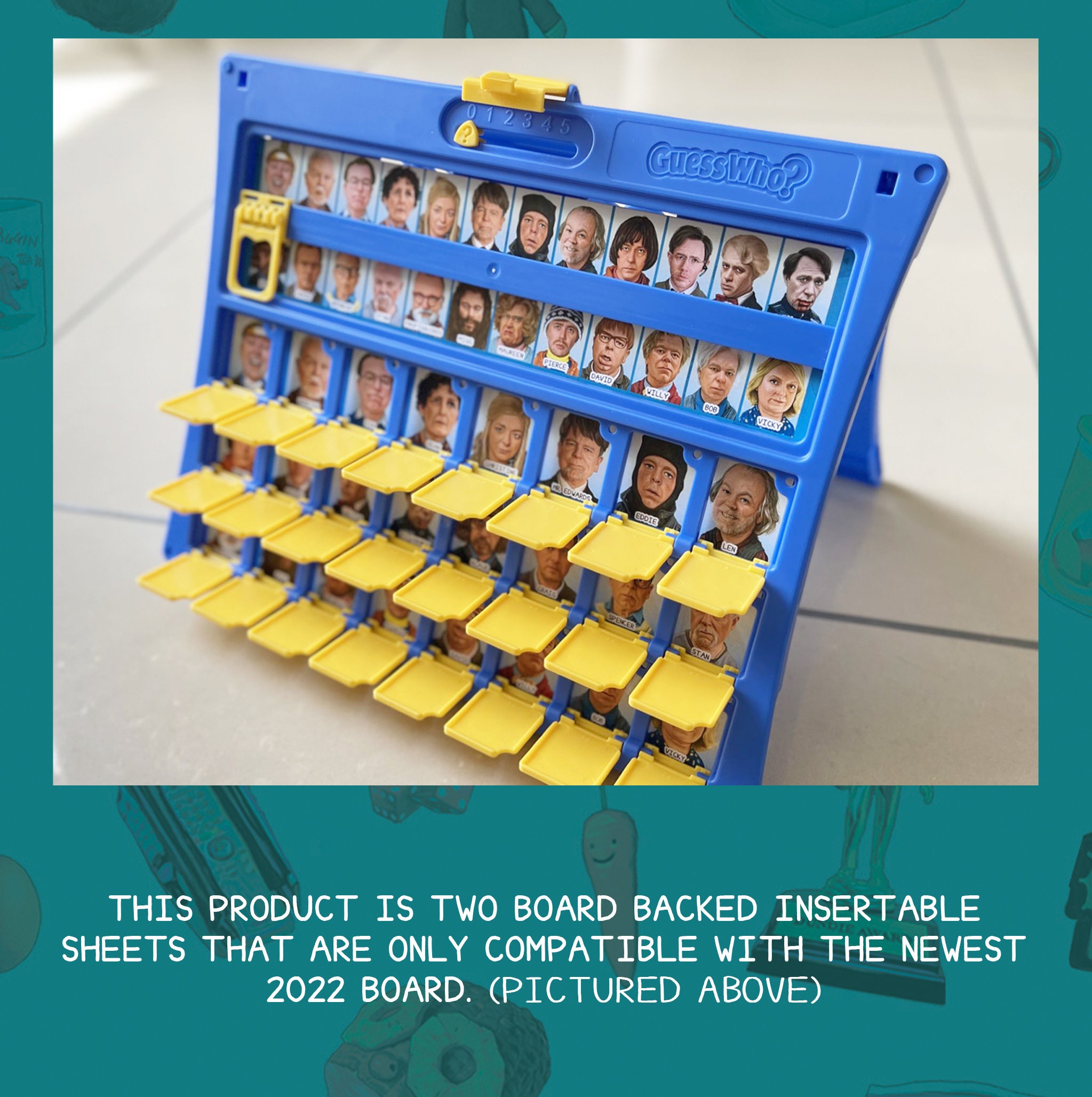 It's Always Sunny Guess Who 2022 Board Game Inserts - Etsy