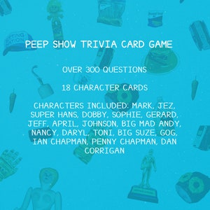 Peep Show Trivia Card Game - Deck Heads - Etsy