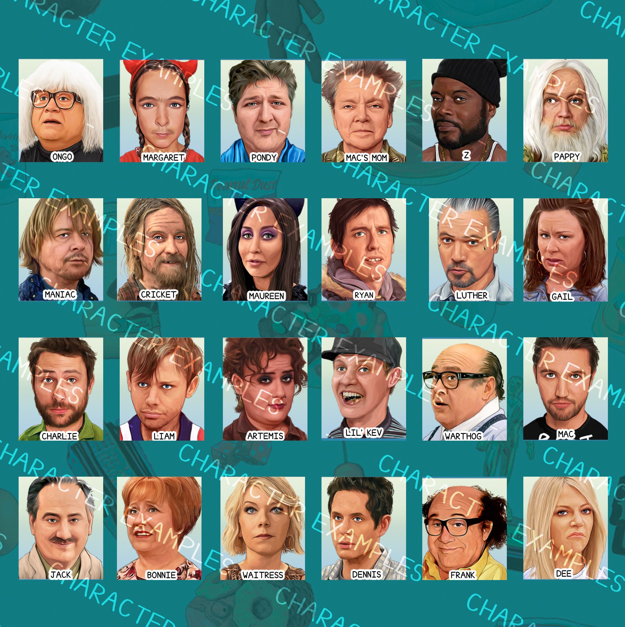 It's Always Sunny Guess Who 2022 Board Game Inserts - Etsy