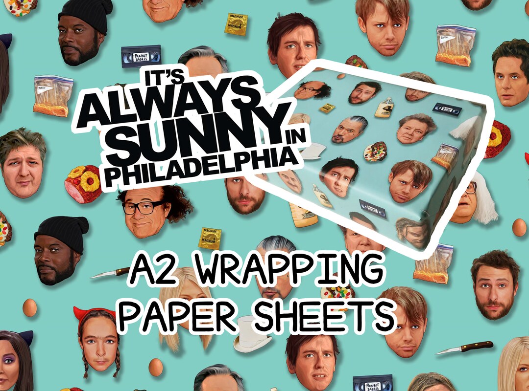 It's Always Sunny in Philadelphia A2 Wrapping Paper Sheets - Etsy
