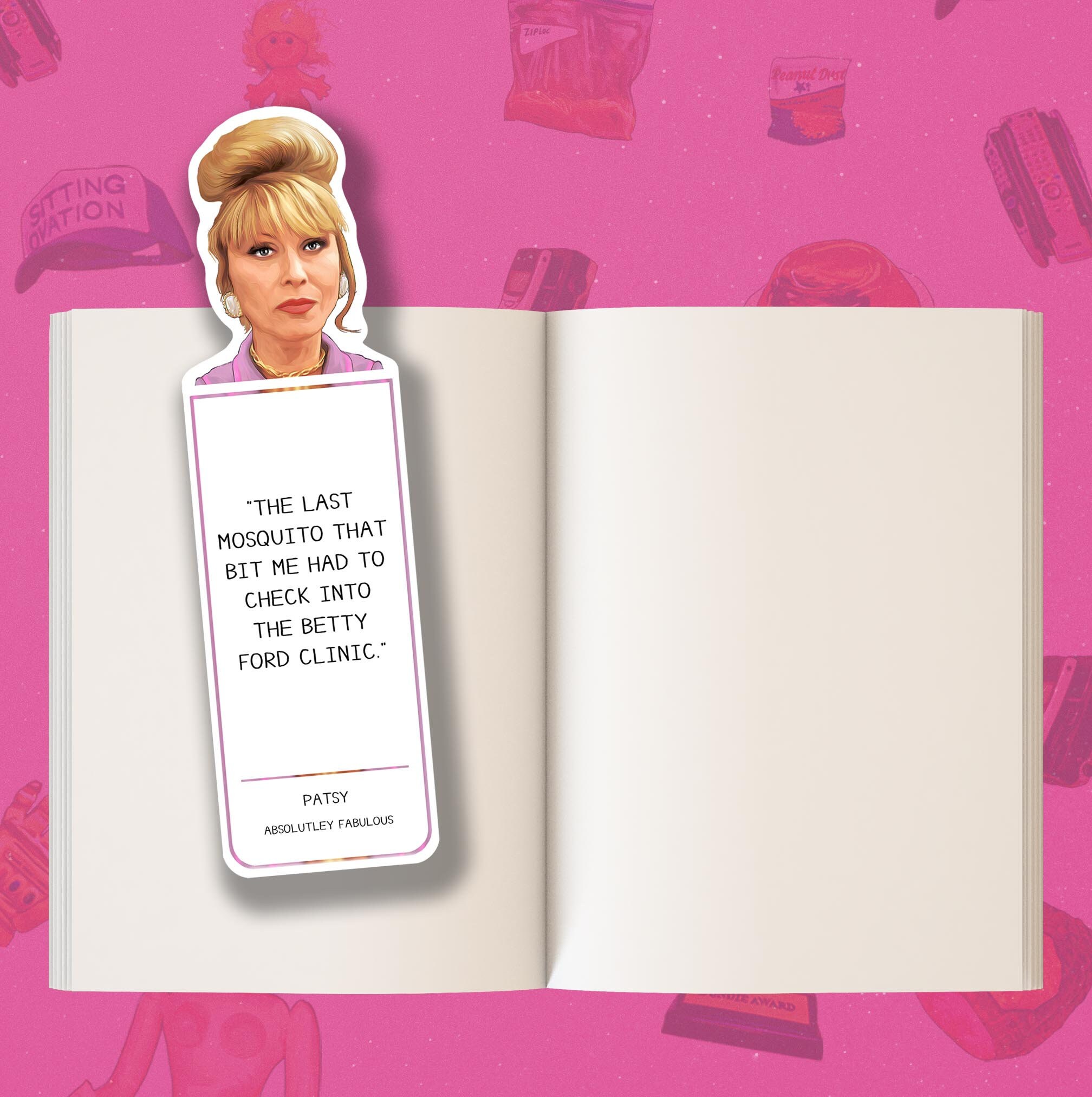Bookmark Patsy Stone Absolutley Fabulous Pop Culture Artwork Bookmark - Etsy UK