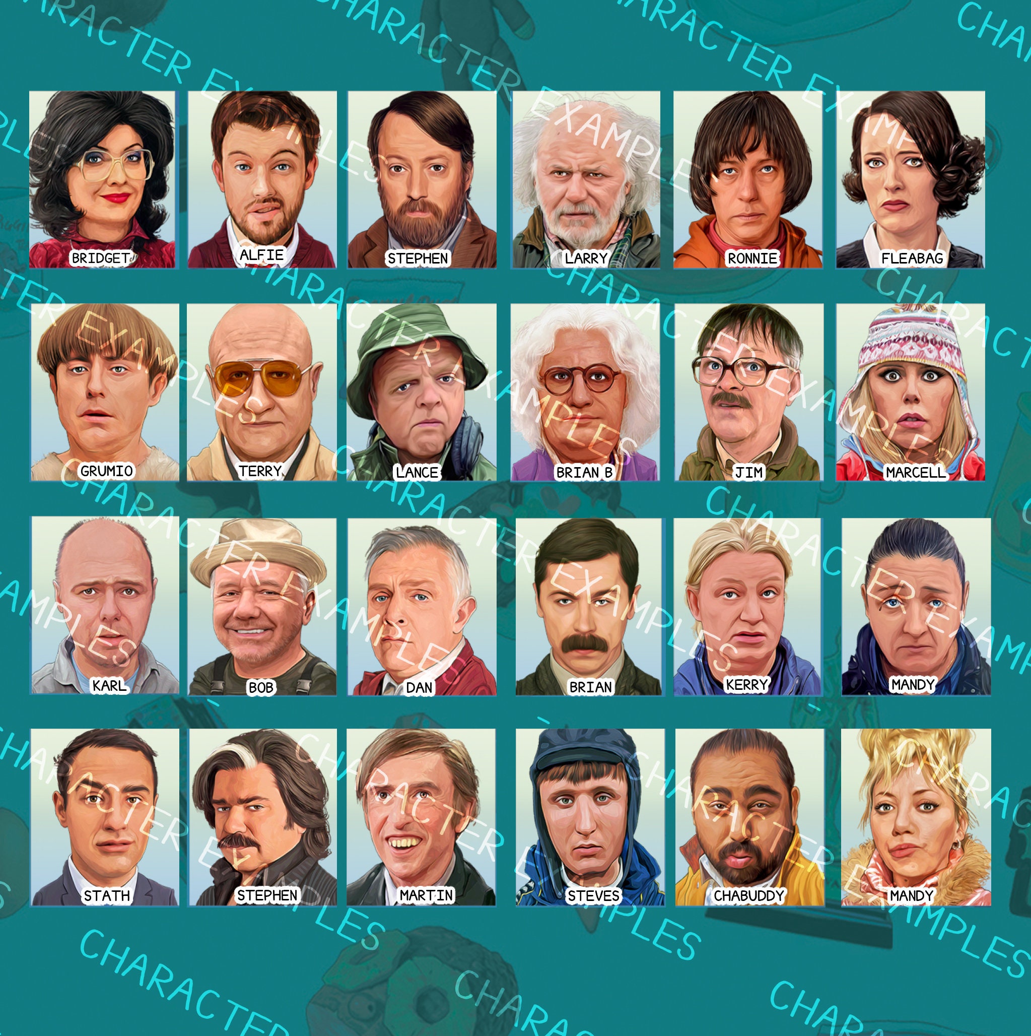 British Sitcoms 2010-2024 Guess Who 2022 Board Game Inserts Deck Heads - Etsy UK
