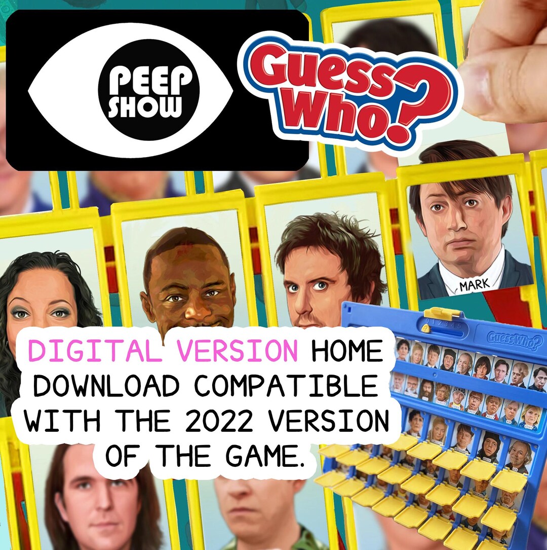 Digital - Peep Show Guess Who? Game Template Inserts - Digital ...