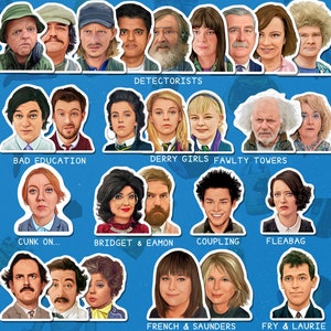 UK Sitcom Stickers & Bookmarks - Etsy UK