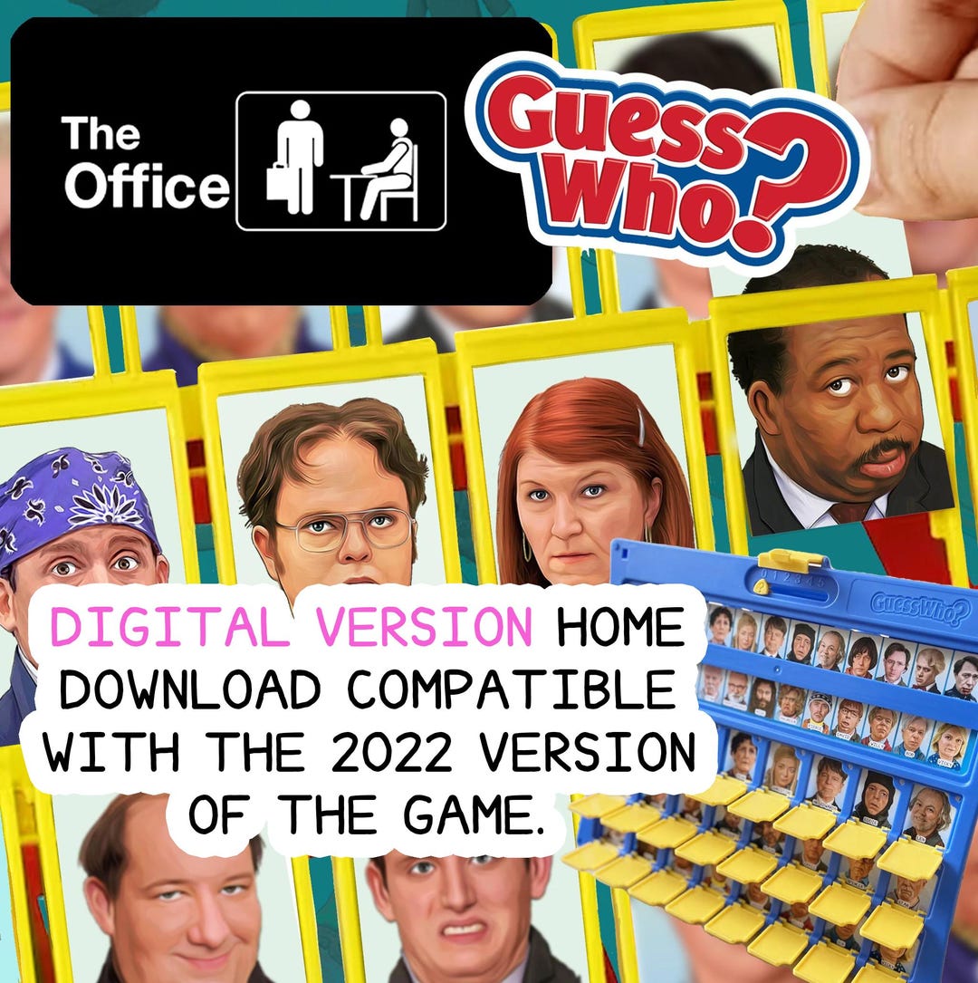 Digital - the Office (US) Guess Who? Game Template Inserts - Digital ...