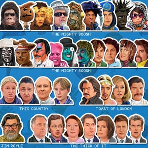 UK Sitcom Stickers & Bookmarks - Etsy UK