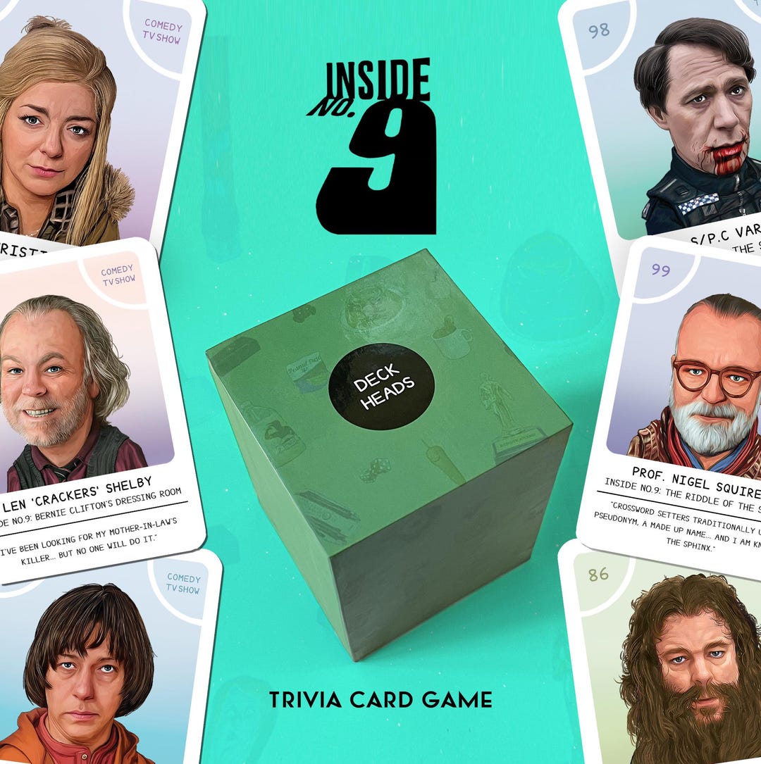 Inside No.9 Trivia Card Game - Deck Heads - Reece Shearsmith, Steve ...