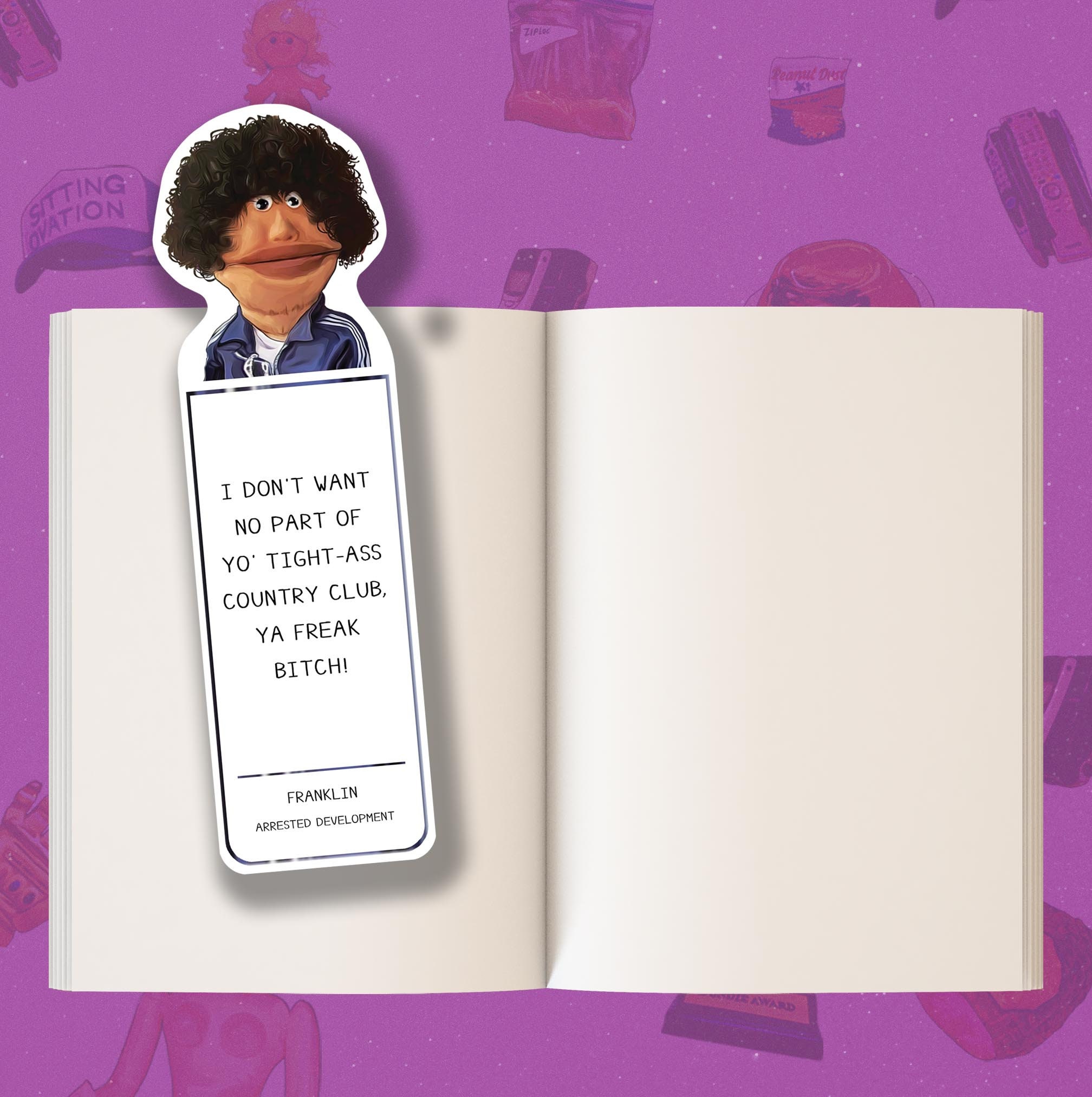 Bookmark Franklin Arrested Development Pop Culture Artwork Bookmark - Etsy