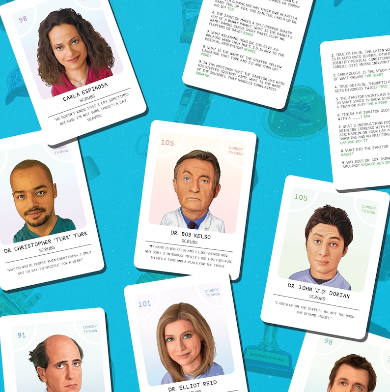 Scrubs Trivia Card Game Expansion Packs Deck Heads Card Game - Etsy