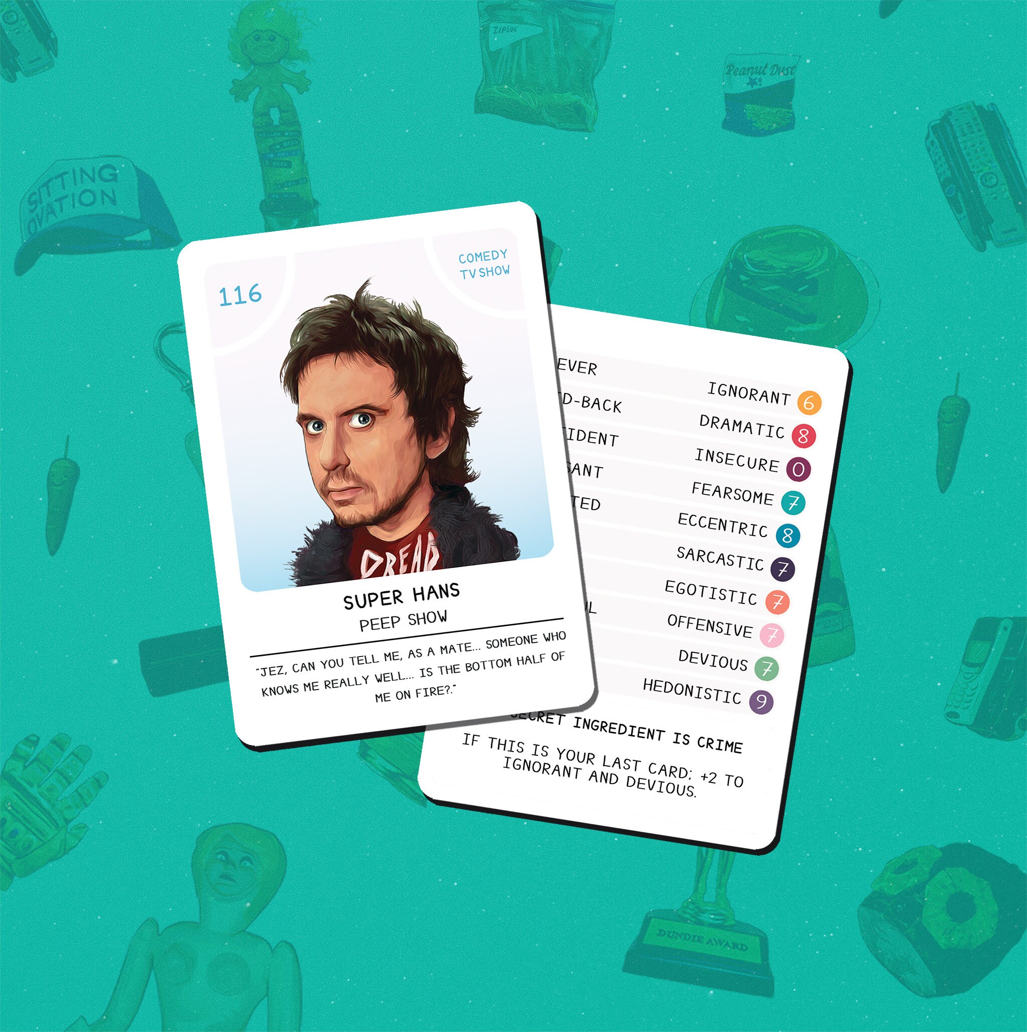 Peep Show Trivia Card Game - Deck Heads - Etsy