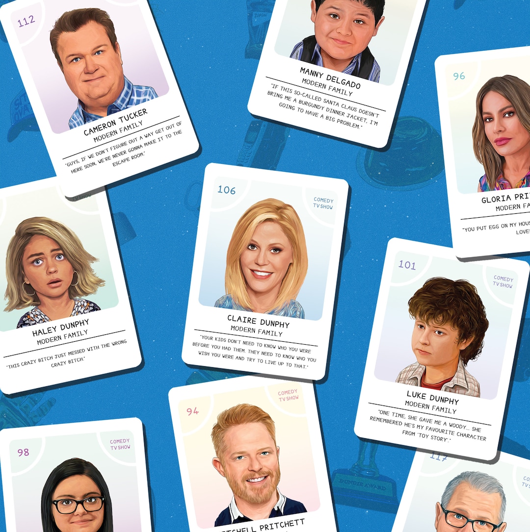 Modern Family Trivia Card Game Expansion Packs - Deck Heads Card Game ...