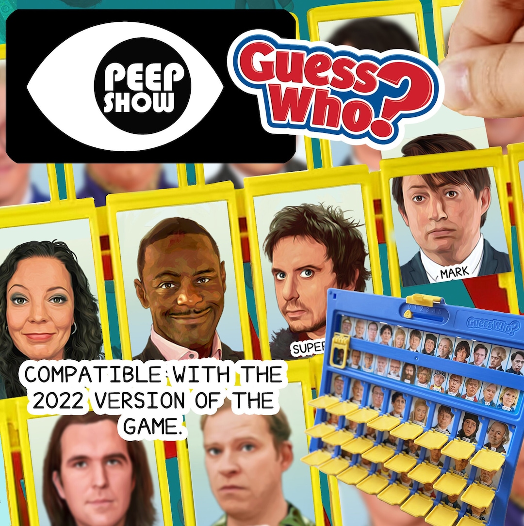 Peep Show Guess Who? 2022 Board Game Inserts - Deck Heads - Etsy UK