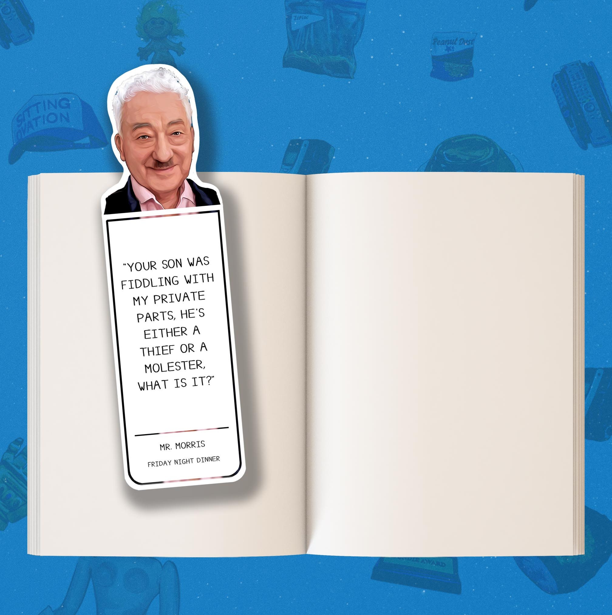 Bookmark Mr. Morris Friday Night Dinner Pop Culture Artwork Bookmark ... Bookmark Mr. Morris Friday Night Dinner Pop Culture Artwork Bookmark ...