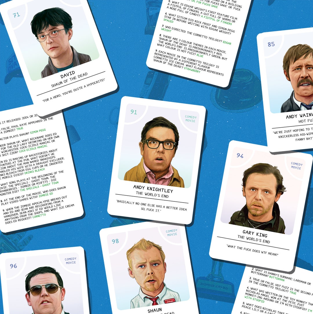 Cornetto Trilogy Card Game Expansion Packs Deck Heads Card Game - Etsy