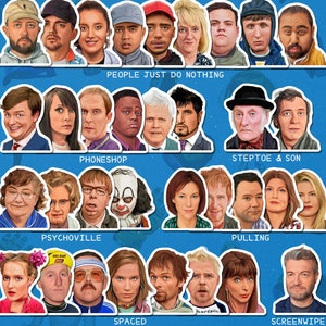 UK Sitcom Stickers & Bookmarks - Etsy UK