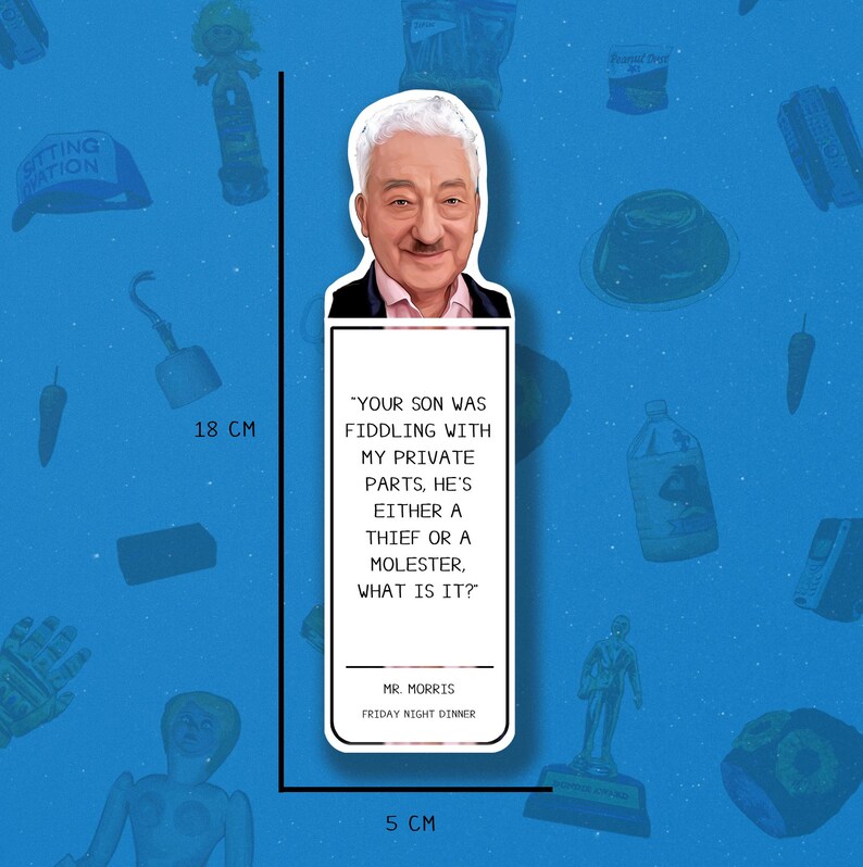 Bookmark Mr. Morris Friday Night Dinner Pop Culture - Etsy UK