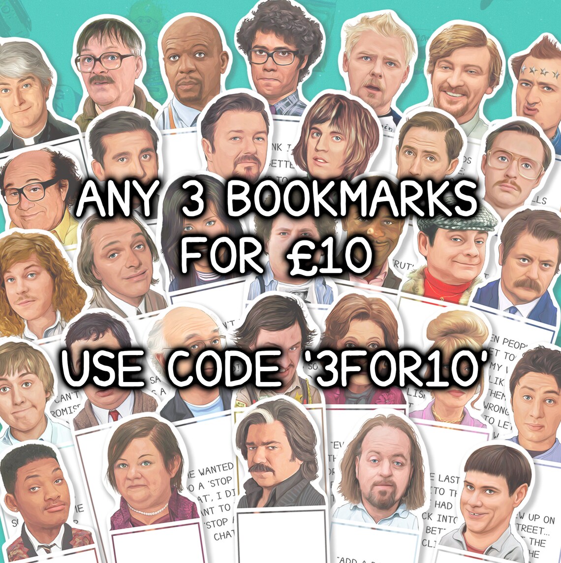 Bookmark - Andy - Little Britain - Pop Culture Artwork Bookmarks - Etsy