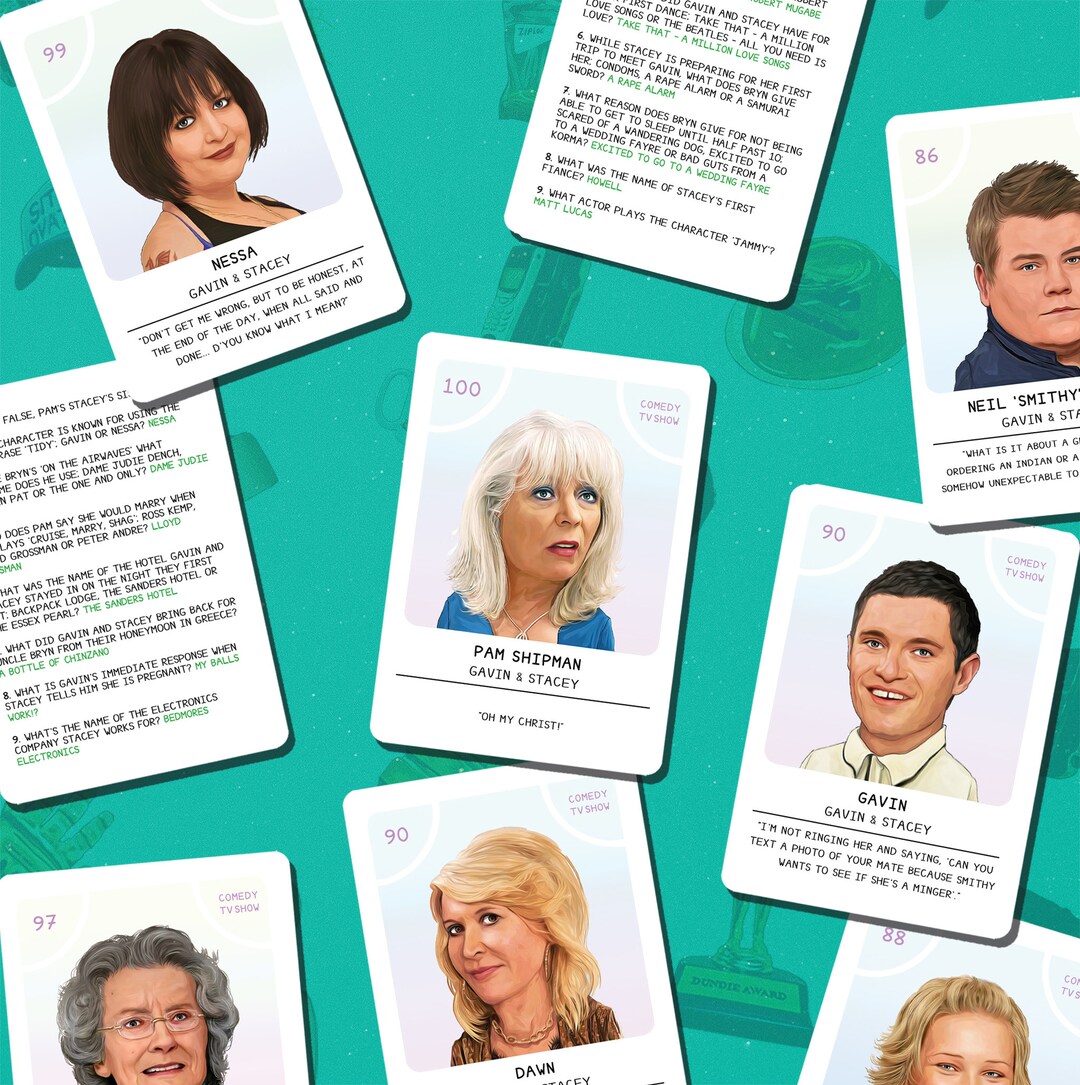 Gavin & Stacey Trivia Card Game Expansion Packs - Deck Heads Card Game ...