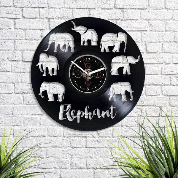 Elephant Clock - Etsy
