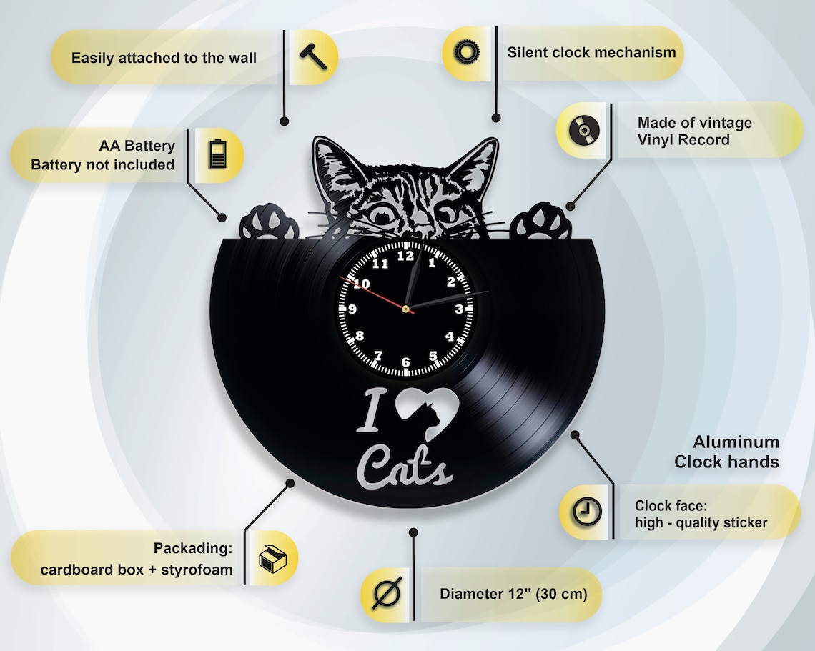 Soccer Ball Vinyl Record Round Wall Clock Vintage Wall Hanging - Etsy