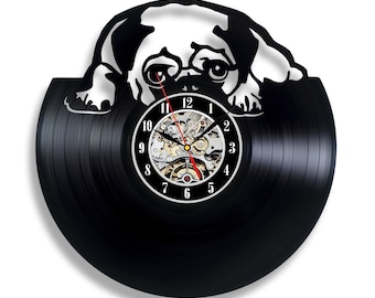 Pug Wall Clock - Etsy