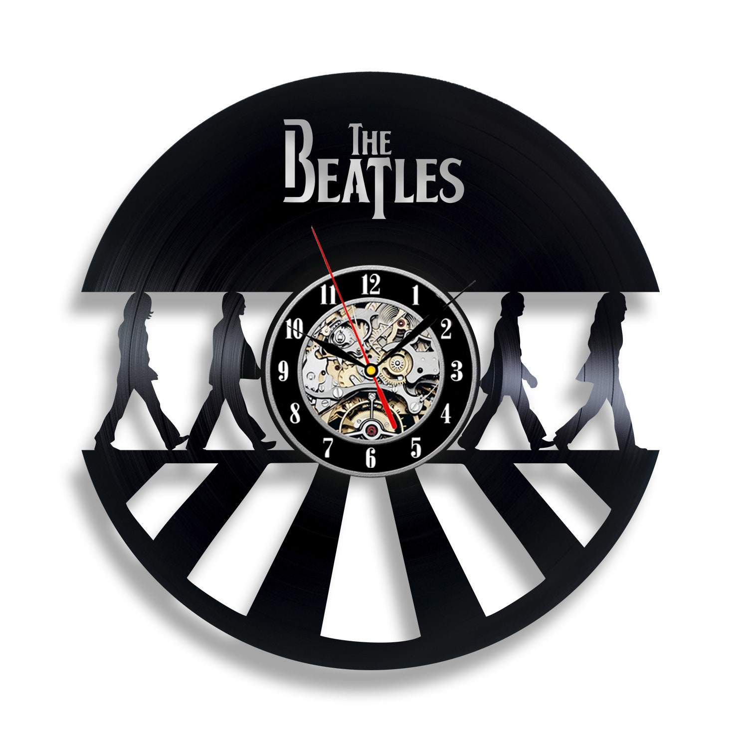 Beatles Abbey Road Vinyl Record Clock Unique Art for Bedroom Music ...