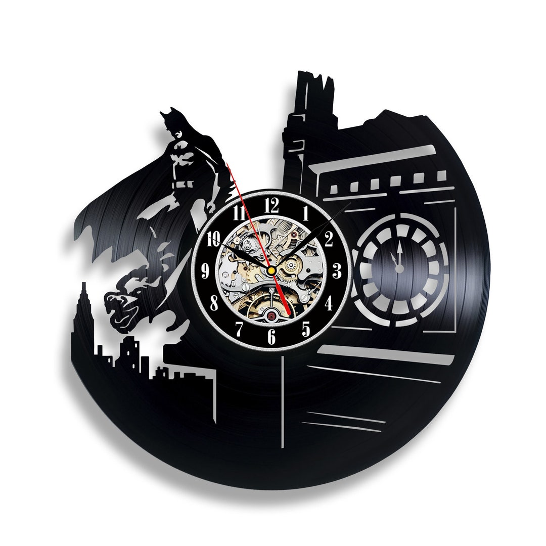 Arkham Knight Vinyl Record Wall Clock Comic Book Superhero Modern Home ...