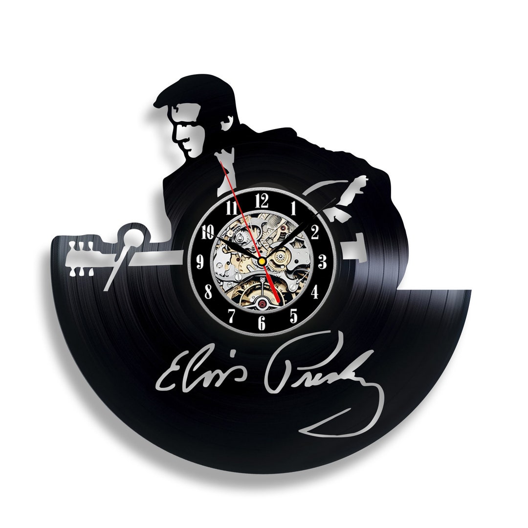 Elvis Presley Vinyl Record Wall Clock Unique Rock N Roll Music Art ...