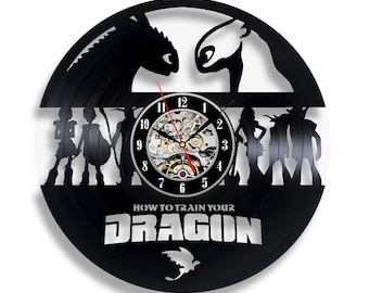 Toothless How to Train Your Dragon Pendulum Clock for Childrens Bedroom ...