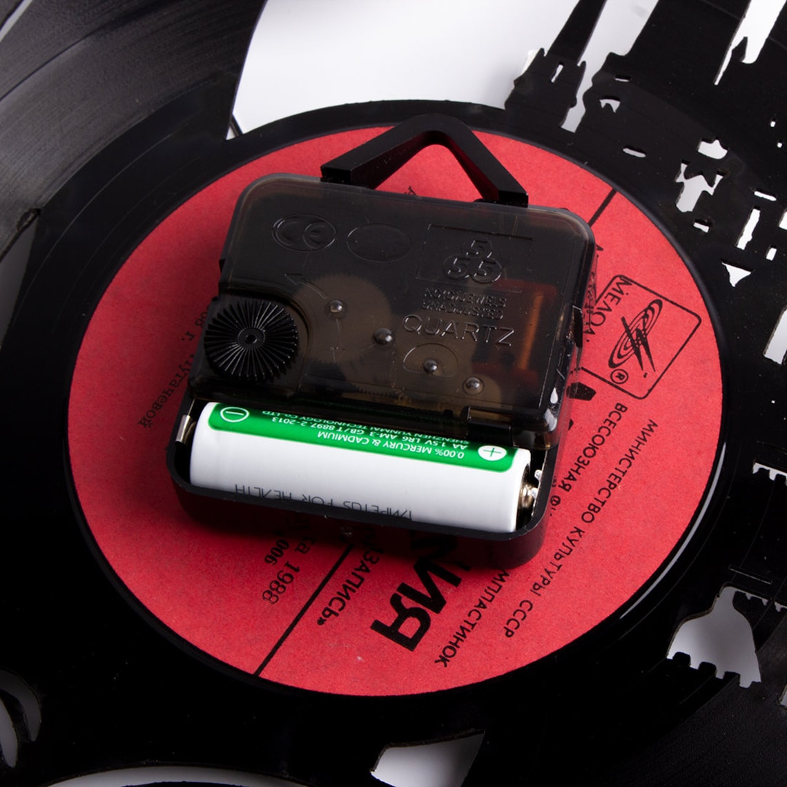 Soccer Ball Vinyl Record Round Wall Clock Vintage Wall Hanging - Etsy