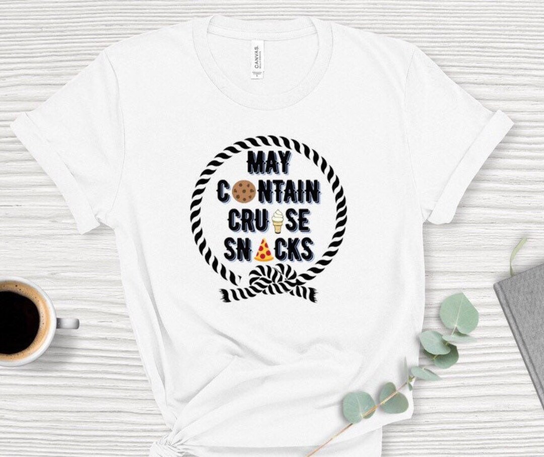 May Contain Cruise Snacks Black Logo Premium Unisex Crewneck T-shirt - Etsy